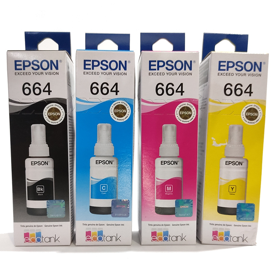 Jual Tinta Epson 664 Original (1 Set) Terbaru Harga Termurah Terjangkau ...