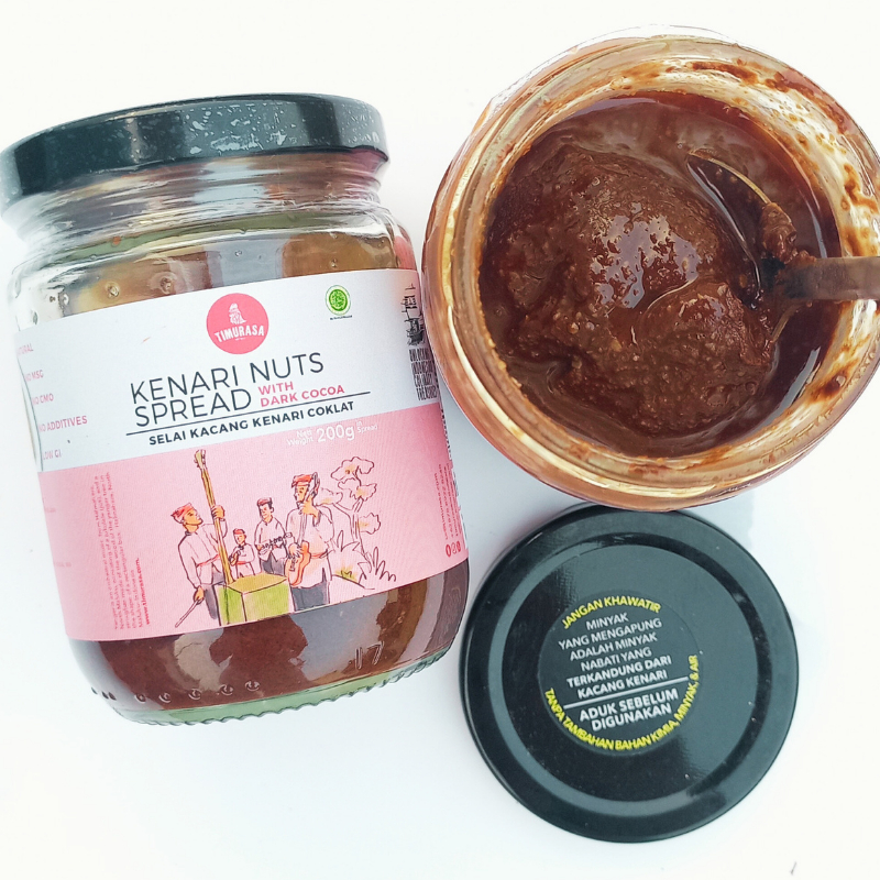 Jual Selai Kacang Kenari Rasa Coklat Timurasa 200gr | Shopee Indonesia
