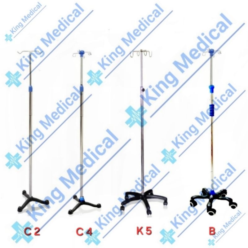 Jual Tiang Infus Stainless Steel Kaki 5 | Shopee Indonesia