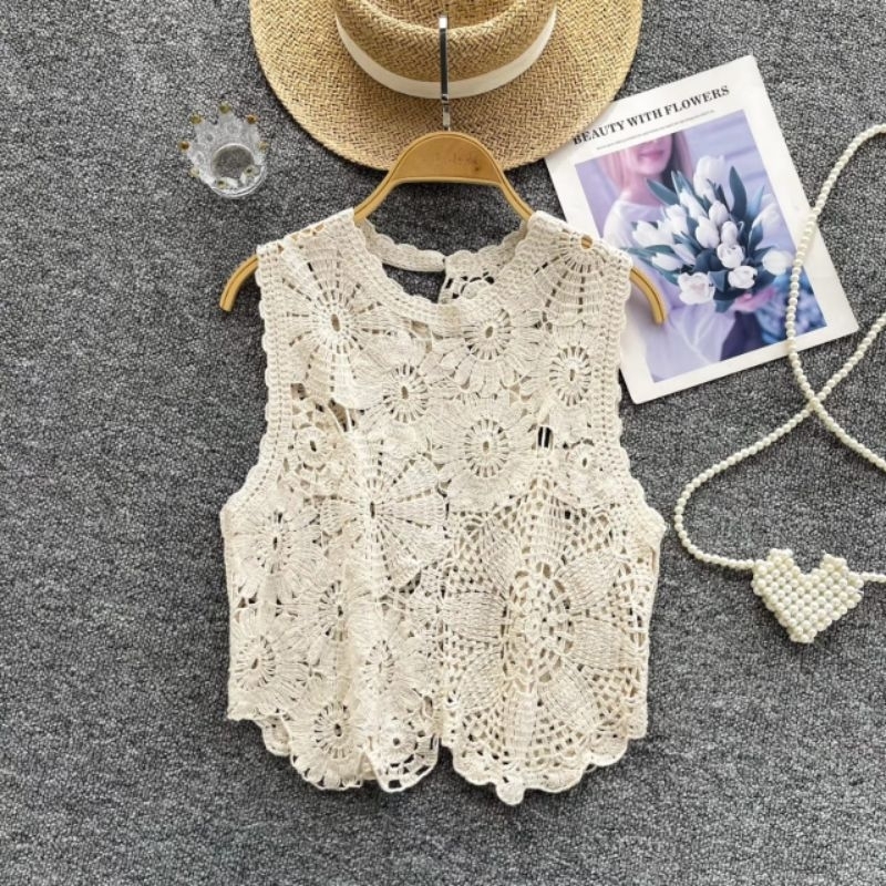 Jual blouse rajut import | Shopee Indonesia