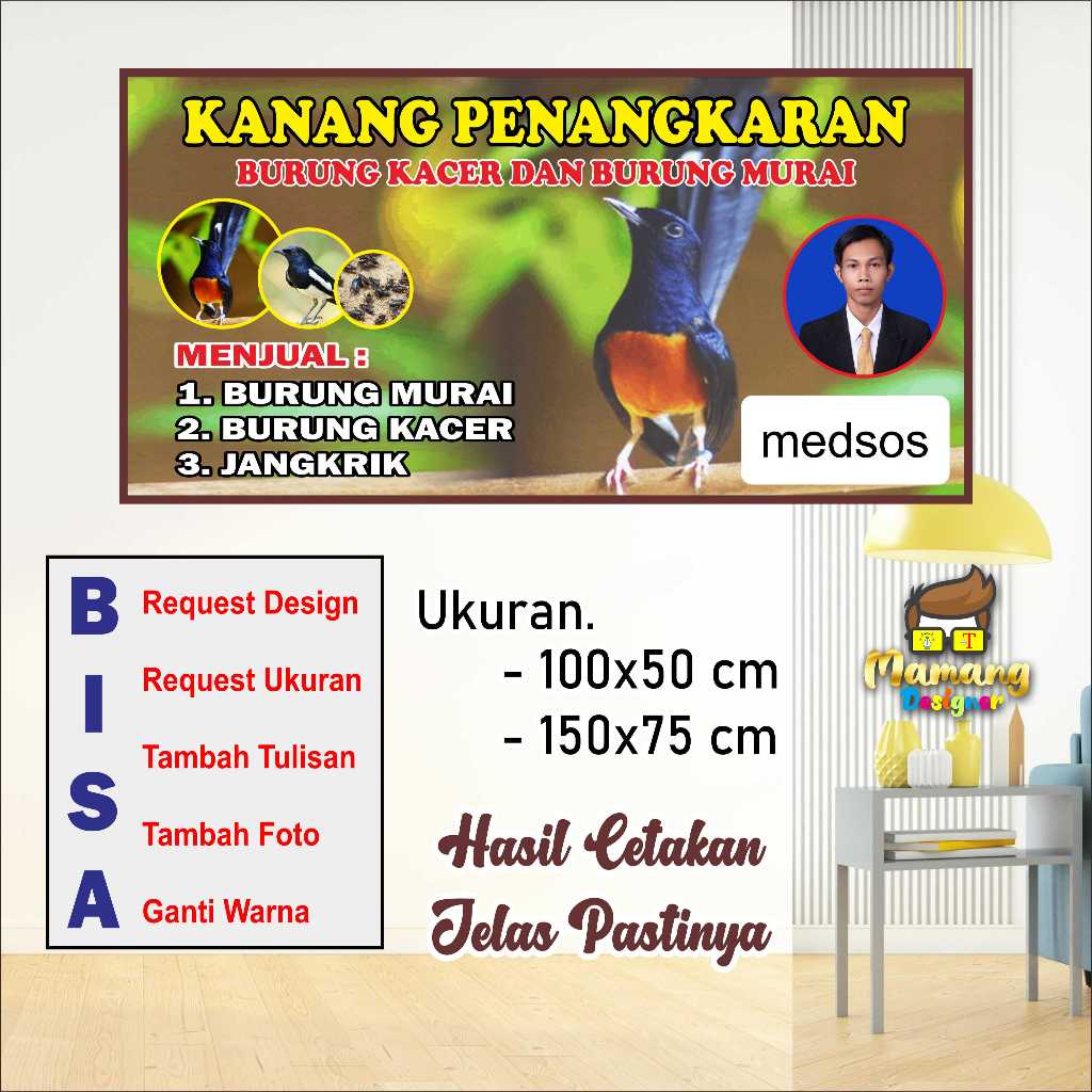 Jual Custom Spanduk Banner MMT Tempat Penangkaran Burung atau Jual ...