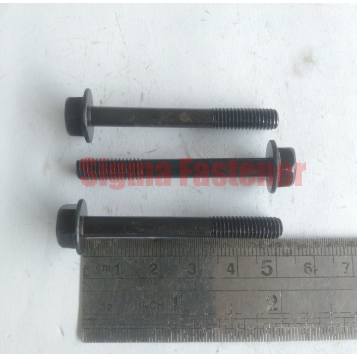 Jual Flange Bolt Baut Topi Hitam M6 panjang 55 - 100mm | Shopee Indonesia