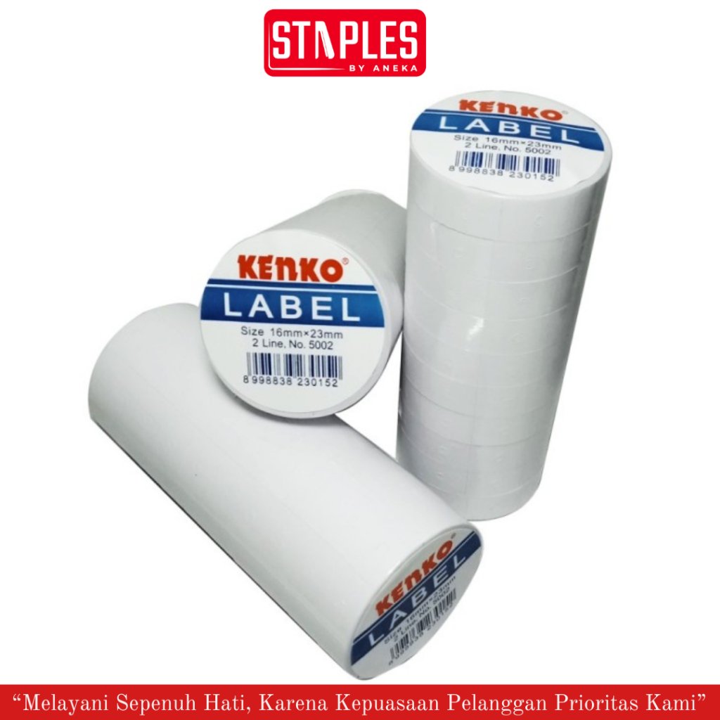 Jual Label 2 Line Putih Kenko / Isi label Harga / Stiker Label Harga 2 ...