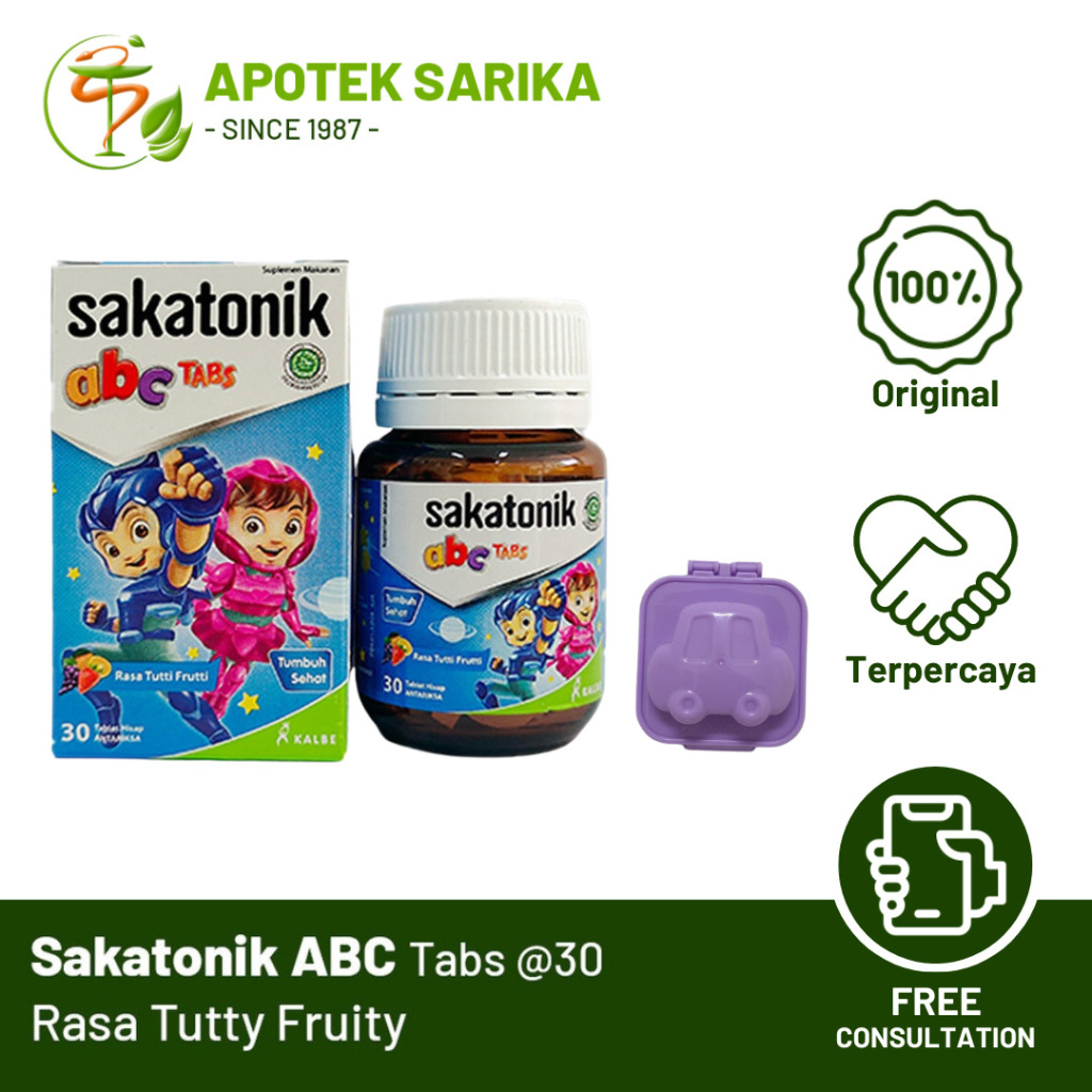 Jual Sakatonik ABC Isi 30 Tablet / Suplemen Multivitamin Anak Rasa ...