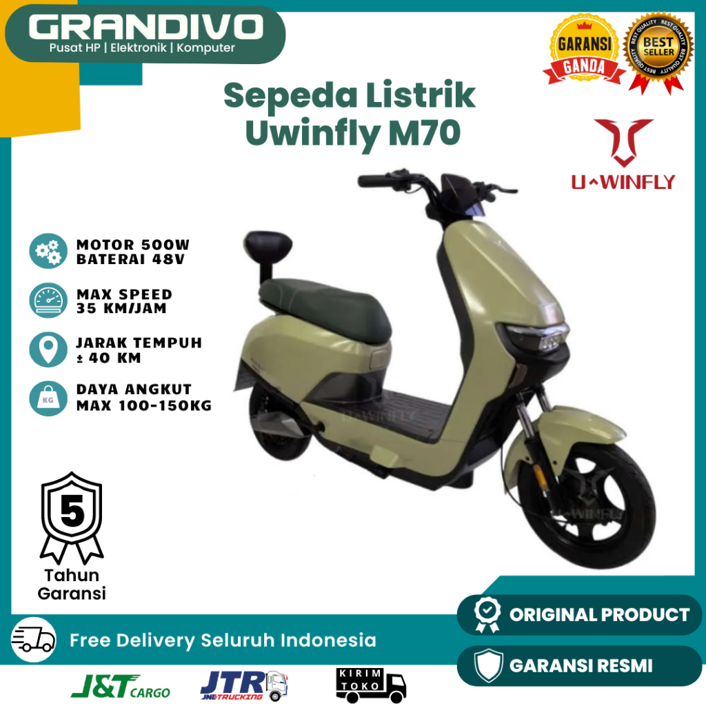 Jual Sepeda Listrik Uwinfly M70 Smart Id NFC Garansi Resmi Uwinfly ...