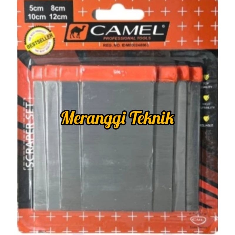 Jual id3273 Kape scraper set 4 pcs Camel kapi skrap dempul | Shopee ...