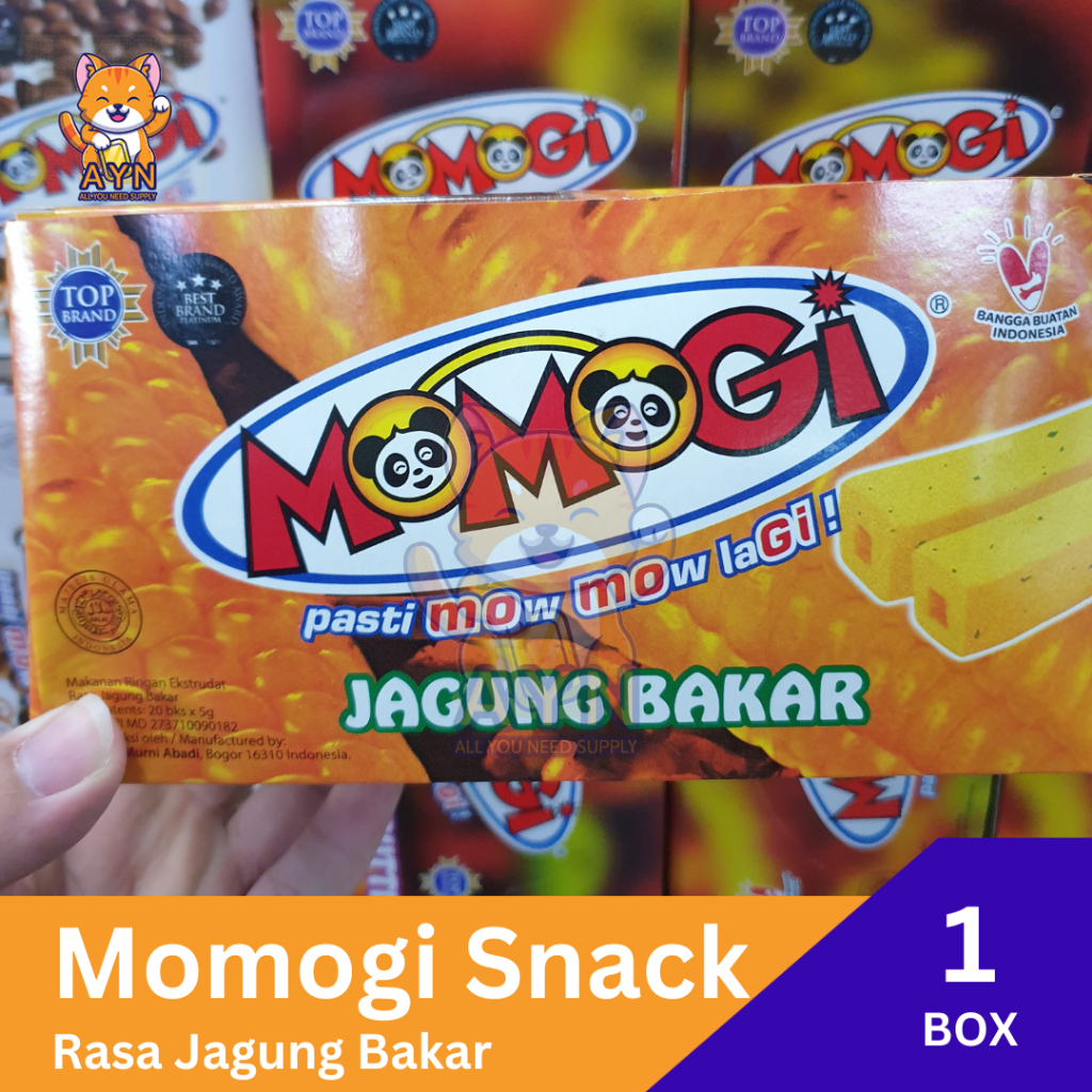 Jual Momogi Snack Stick Jagung [ 1 box isi 20 / 10 pcs ] | Shopee Indonesia