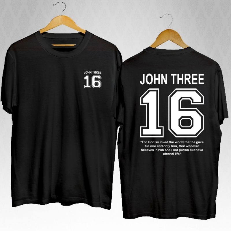 Jual KAOS ROHANI KRISTEN KATHOLIK / KAOS PRIA WANITA JOHN THREE PREMIUM ...