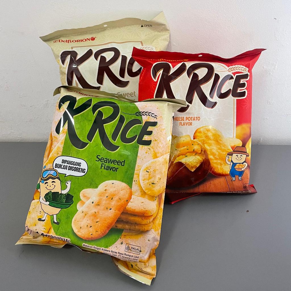 Jual DELFI ORION K'RICE CHEESE POTATO / SEAWEED / SWEET ORI CRACKERS ...