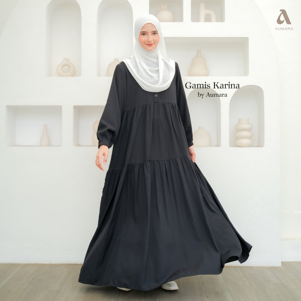 Jual Aumara - Abaya Karina Gamis Terbaru Wanita Muslim Terbaru Elegan ...