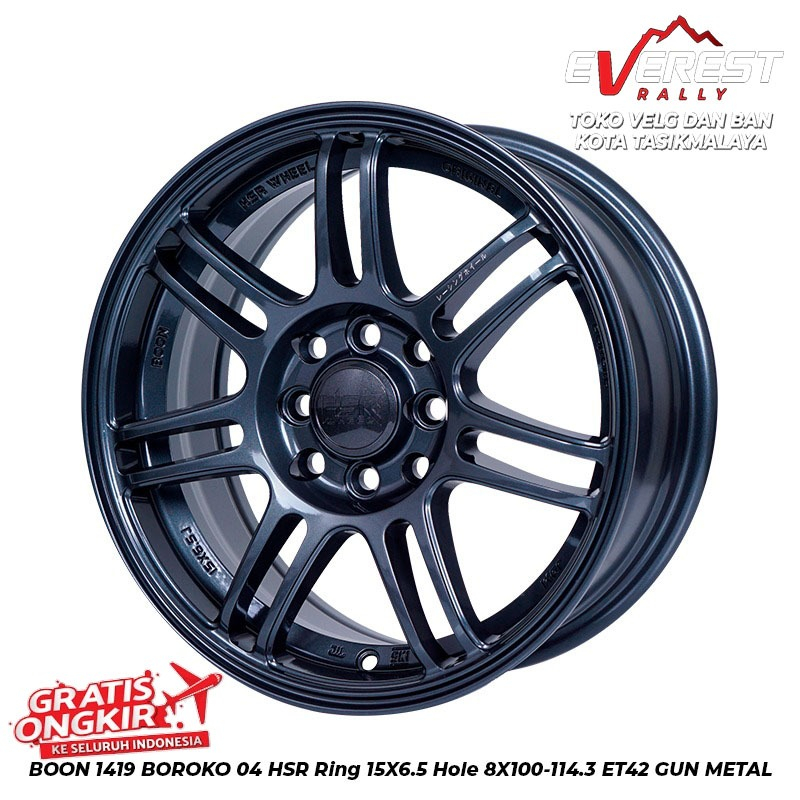 Jual VELG RACING HSR BOON RING 15 LEBAR 65 BAUT 4 UNTUK MOBIL BRIO, ,COROLLA, STARLET | Shopee ...