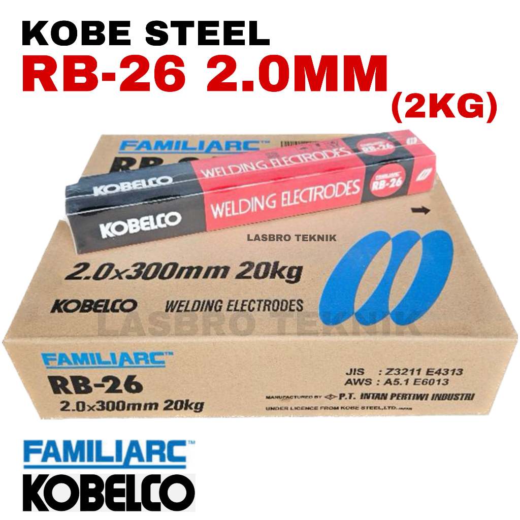 Jual Kawat Las KOBE RB-26 2mm E6013 KOBELCO 6013 RB26 2mm 2kg | Shopee Indonesia