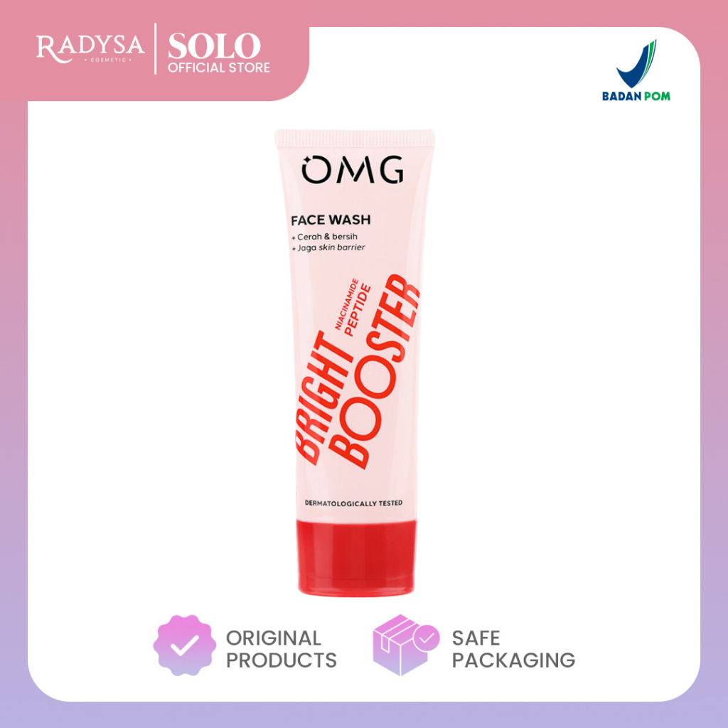 Jual 𝐑𝐀𝐃𝐘𝐒𝐀 - OMG Oh My Glow Bright Booster Face Wash 50ml & 100ml ...