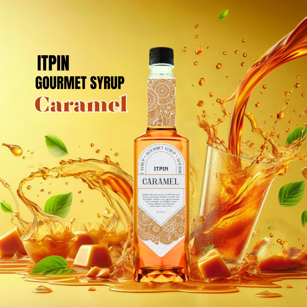 Jual Itpin Gourmet Syrup Caramel 750ml Itpin sirup kemasan 750 ml rasa ...