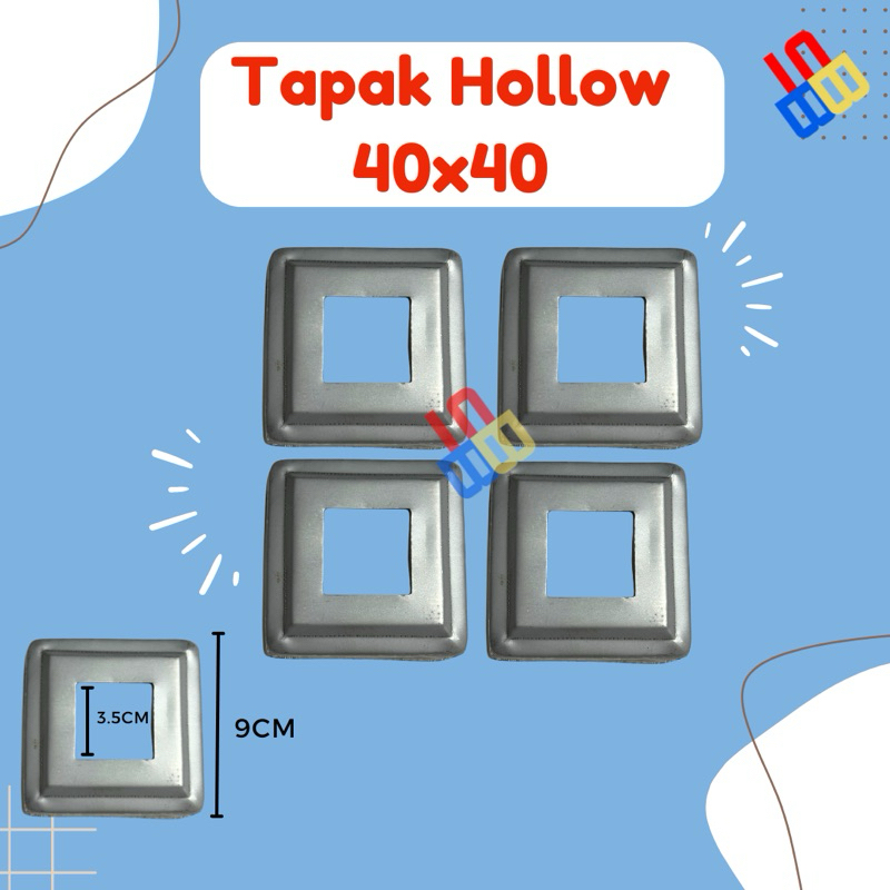 Jual Tapak Hollow 40x40 / Kaki Hollow 4x4 / Sepatu Hollow 40 / Ring ...