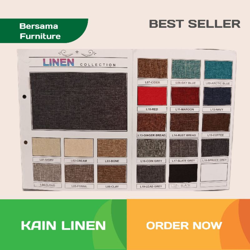 Jual kain LINEN / KAIN SOFA / KAIN KURSI / KAIN KANVAS / BAHAN ...