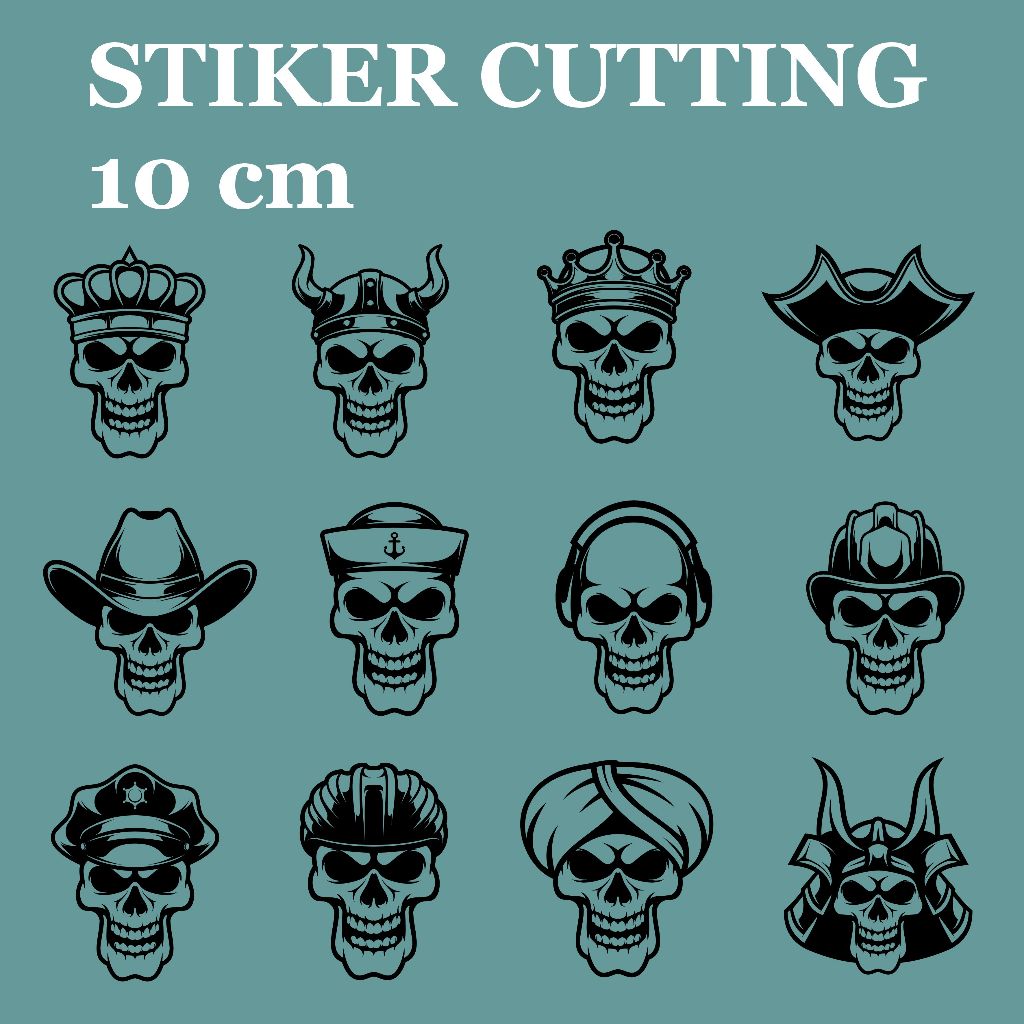Jual Stiker Tengkorak kece, Stiker Keren, Stiker Cutting bisa buat ...