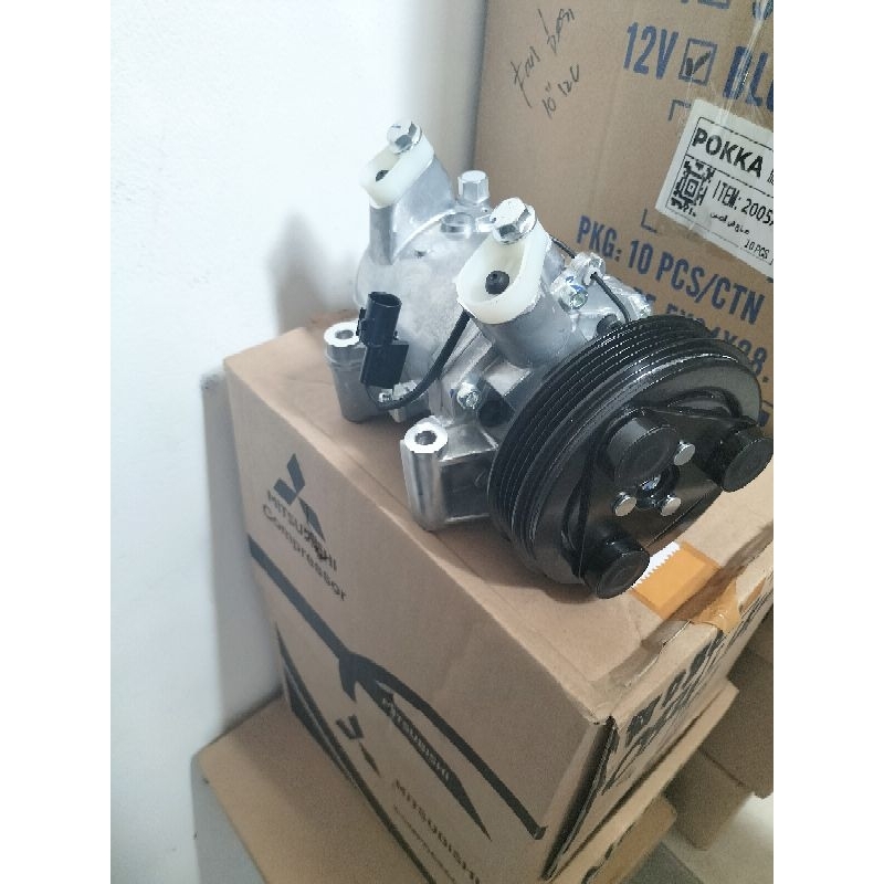 Jual compresor compressor AC mobil all new triton 4pk | Shopee Indonesia