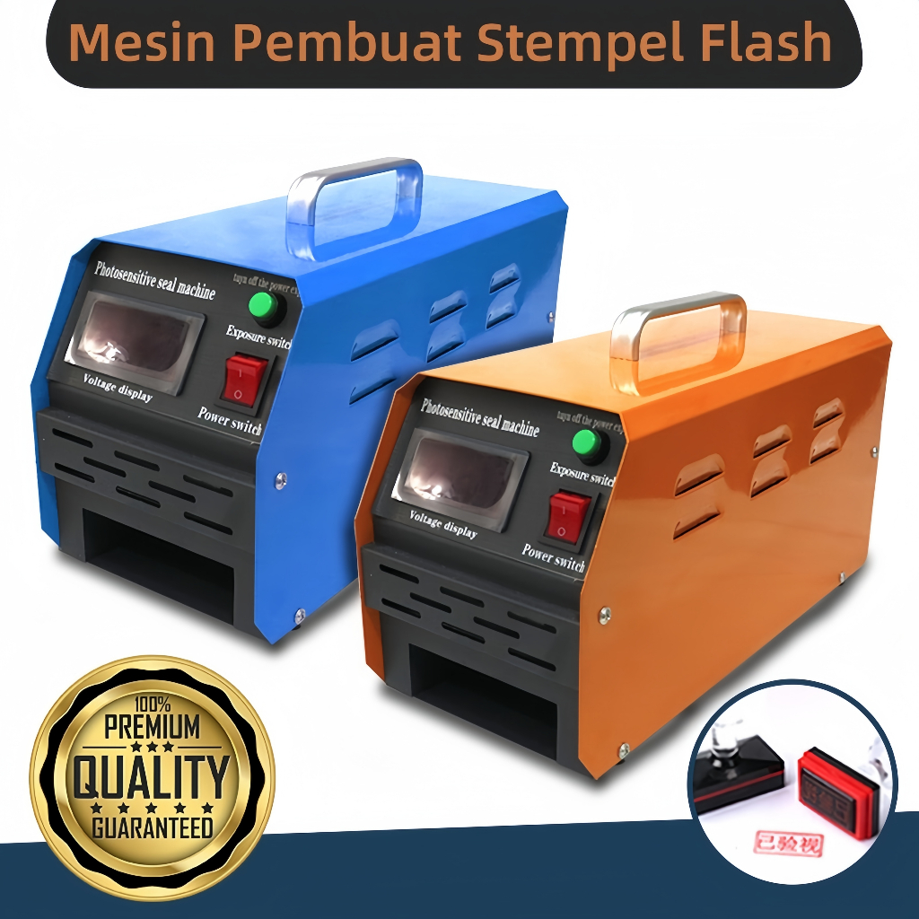 Jual Mesin Pembuat Stempel Flash Fotosensitif 3 lampu (Warna Acak) /STAMP MAKER MACHINE | Shopee ...