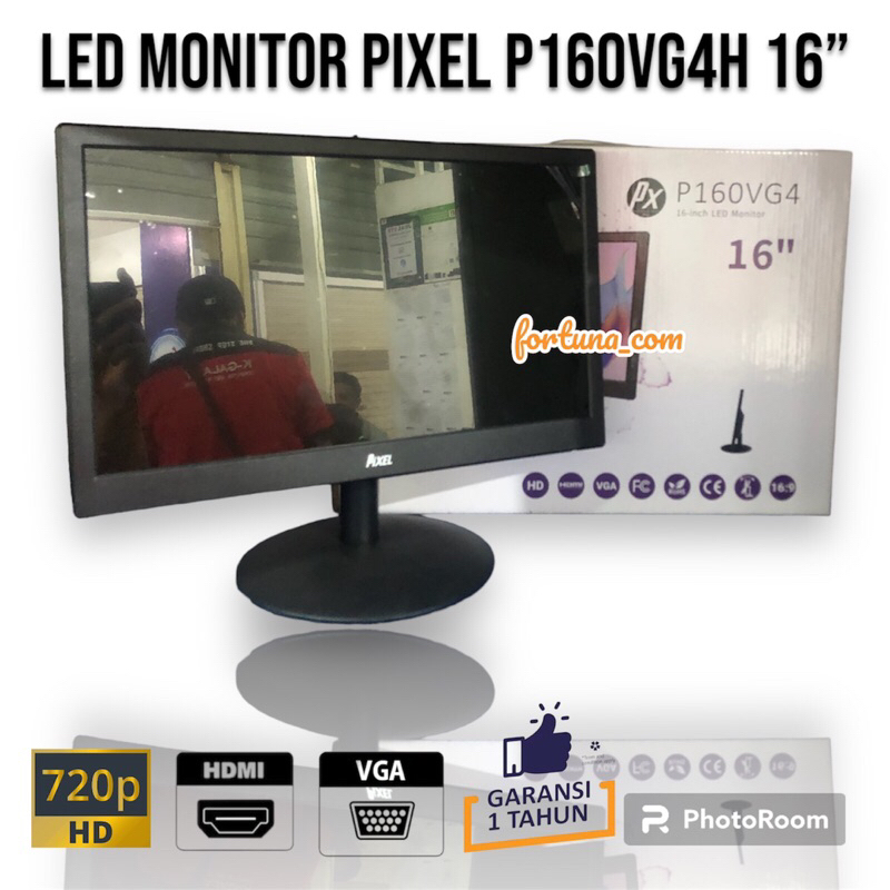 Jual LED MONITOR PIXEL 16” P160VG4 HDMI VGA | Shopee Indonesia