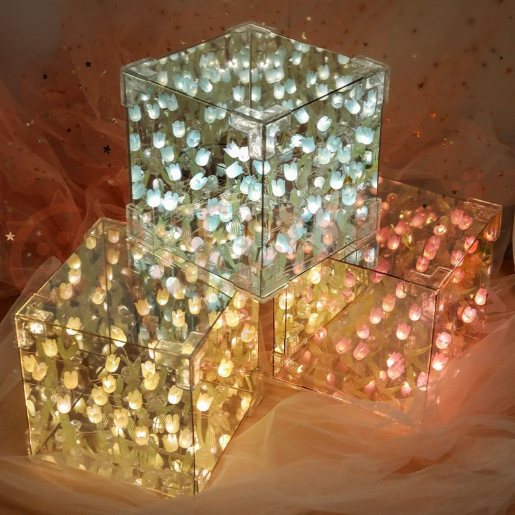 Jual 21 Tulip Sea Lamp Box 12 x 12 cm DIY Kit | Bunga Tulip Lampu Malam ...