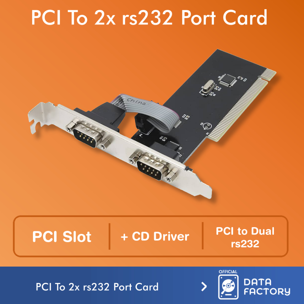 Jual PCI Card To 2x RS-232 Port / PCI Card To Dual RS232 Serial DB9 ...