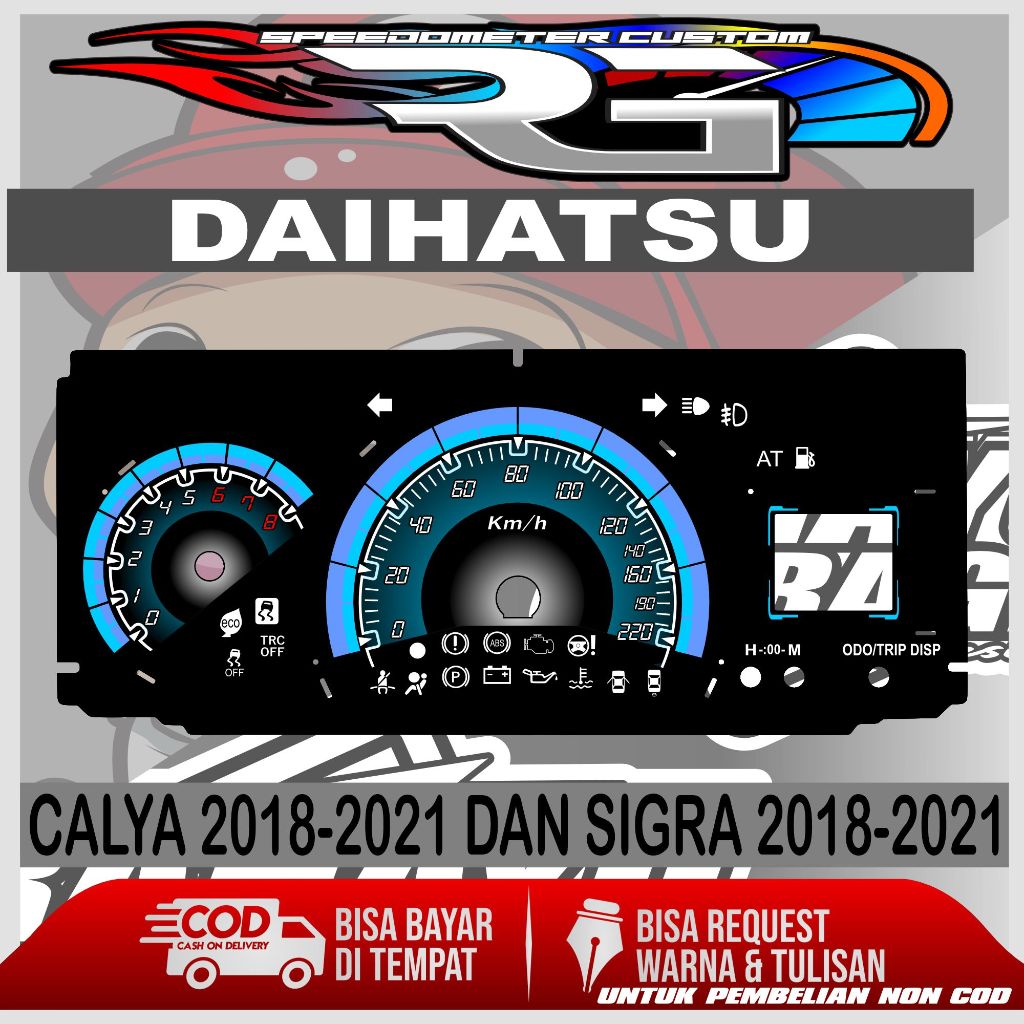 Jual PAPAN SPEEDOMETER CUSTOM DAIHATSU CALYA DAN SIGRA | Shopee Indonesia