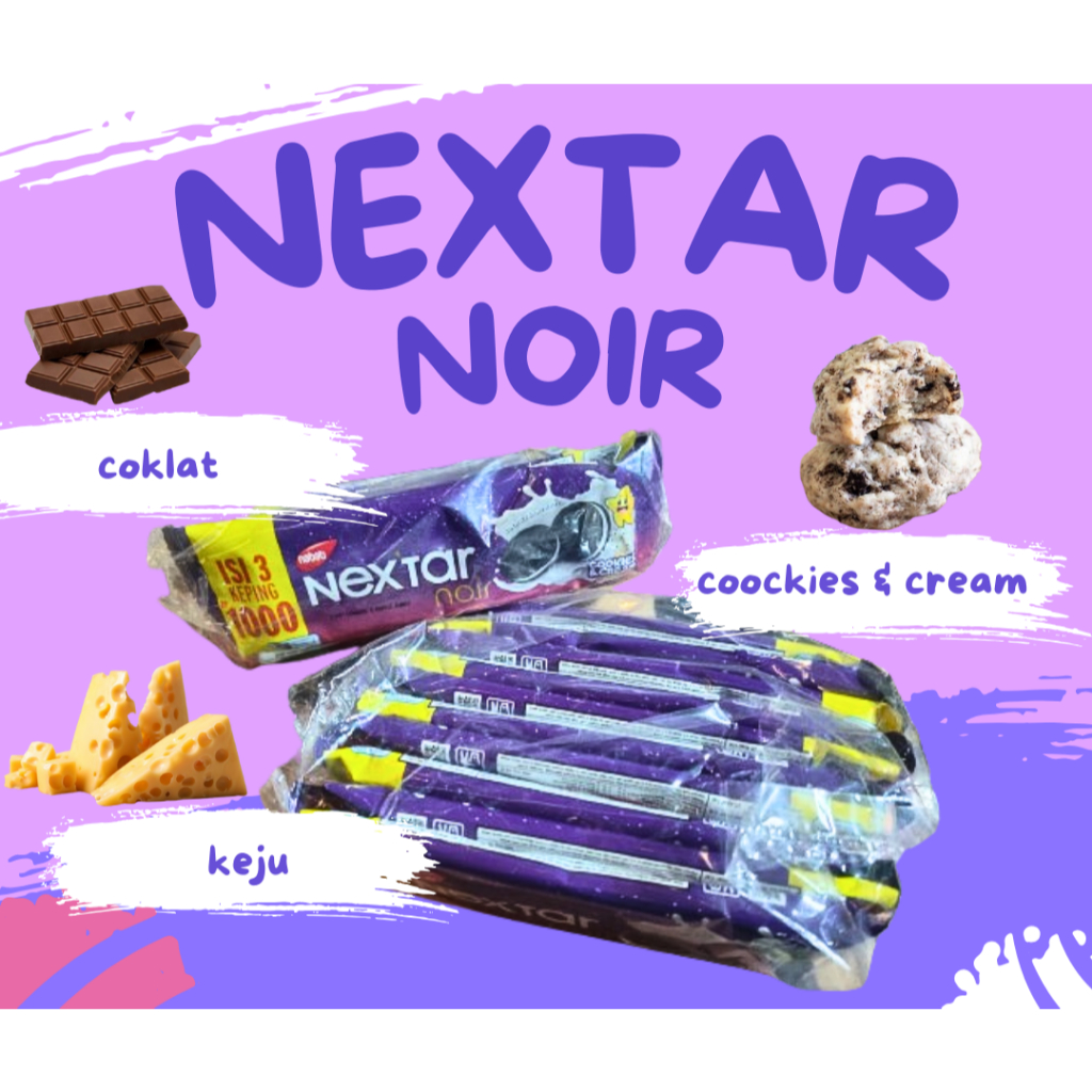 Jual NEXTAR NOIR Nabati Grosir 10pcs/box | Shopee Indonesia