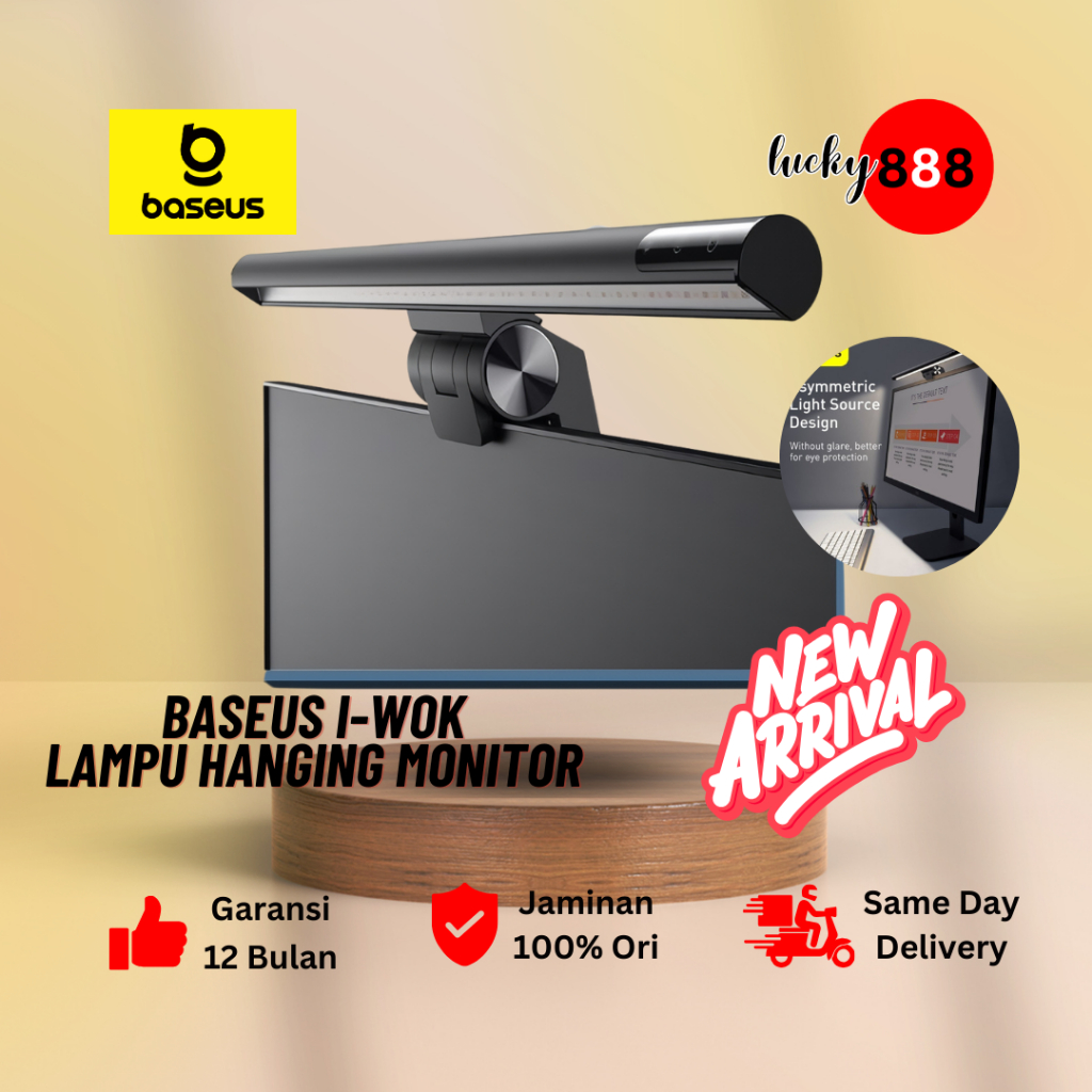 Jual Baseus Lampu Monitor i-Wok Series Screen Hanging Light Youth ...