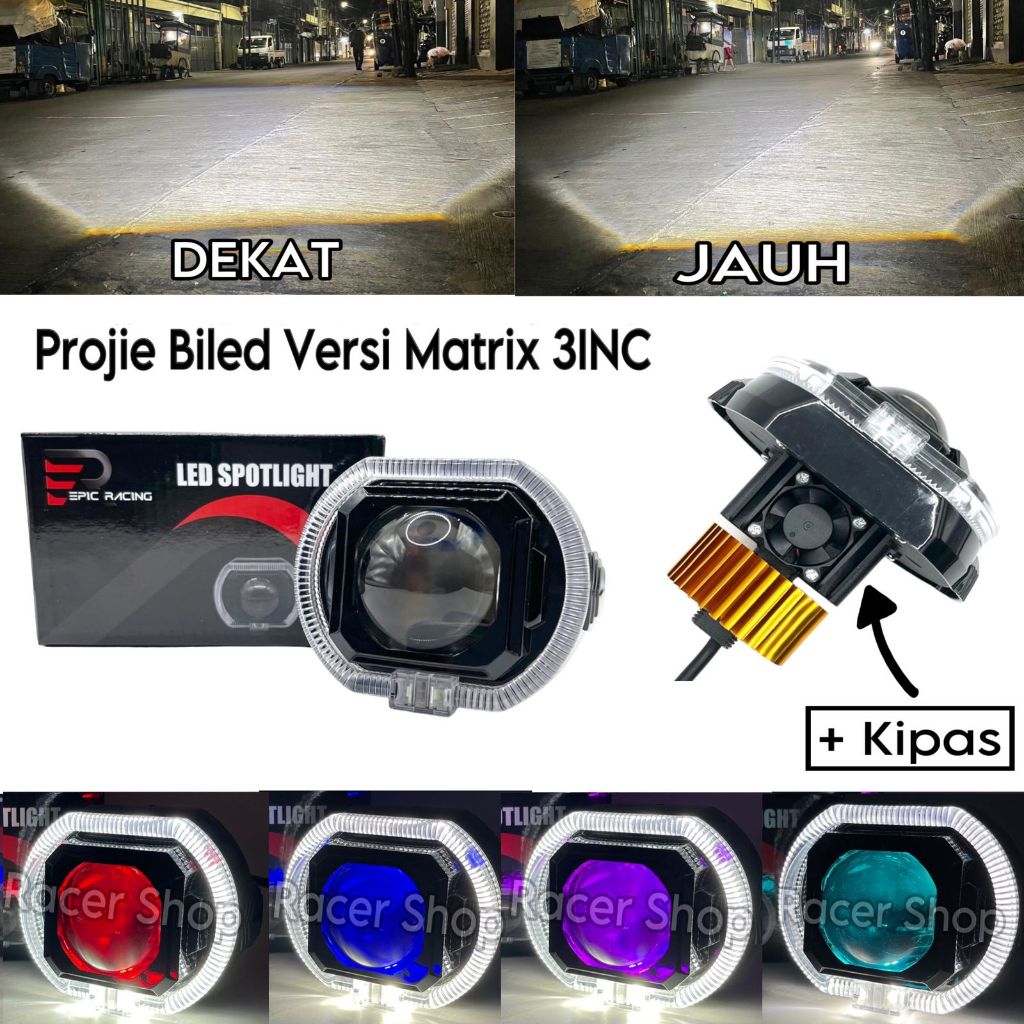 Jual Projie Biled Tipe C627 3 Inch Matrix X1 Cahaya Putih Plus Shroud ...