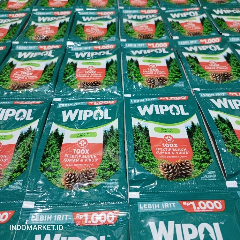 Jual Wipol Renteng Kemasan 1000 isi 12/Wipol Pembersih Lantai/Wipol ...