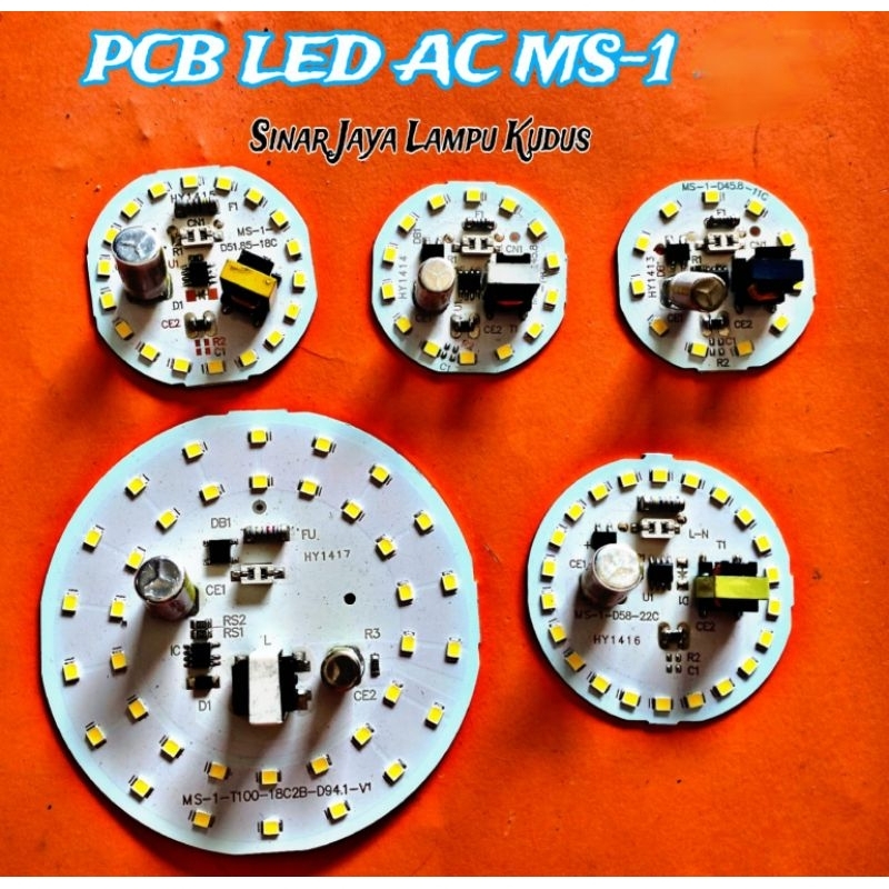 Jual PCB LAMPU led ac MS-1(220V) NYALA PUTIH | Shopee Indonesia
