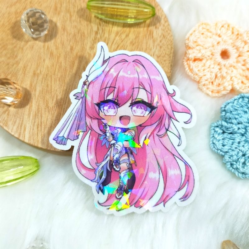 Jual Sticker Hologram Brokenglass Fanmerch Honkai Impact 3rd Elysia ...