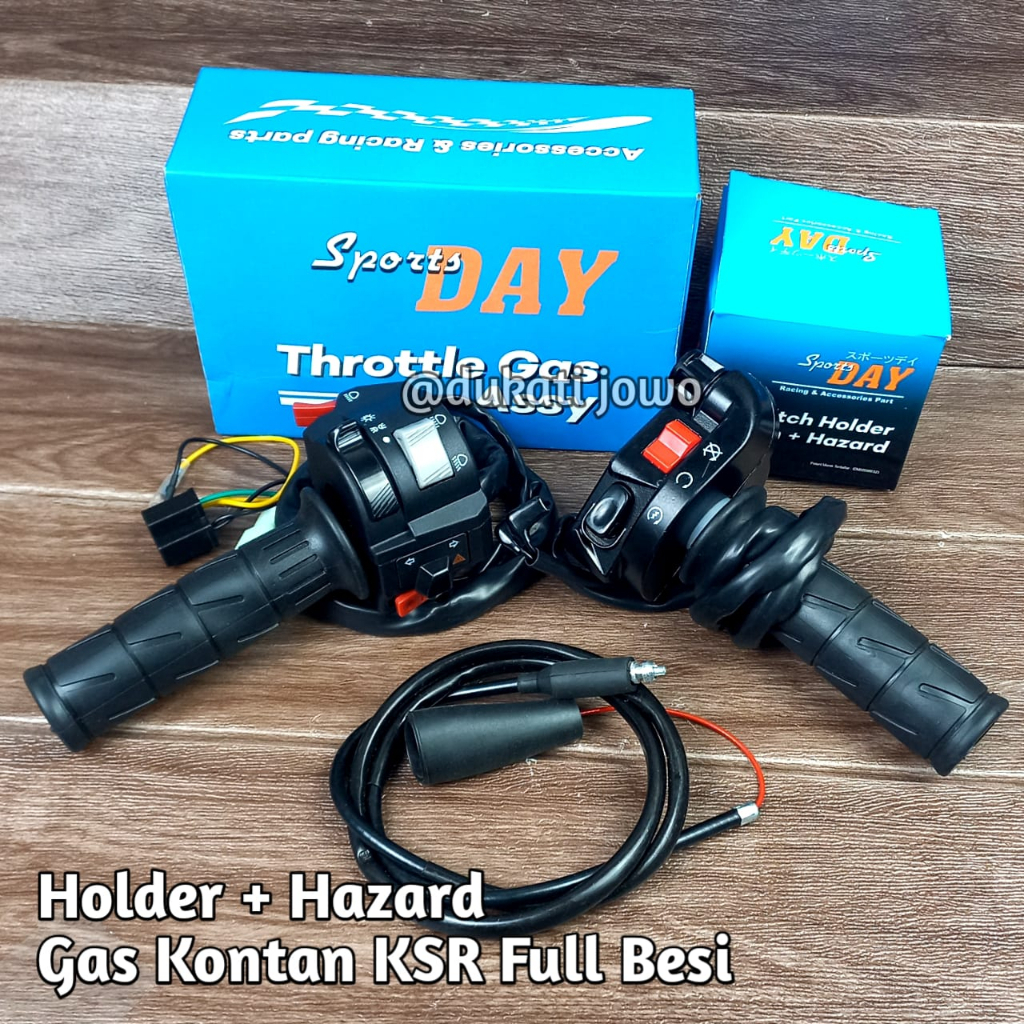 Jual Gas spontan NINJA KSR set hangrip KAZE merk MOS pnp segala motor ...