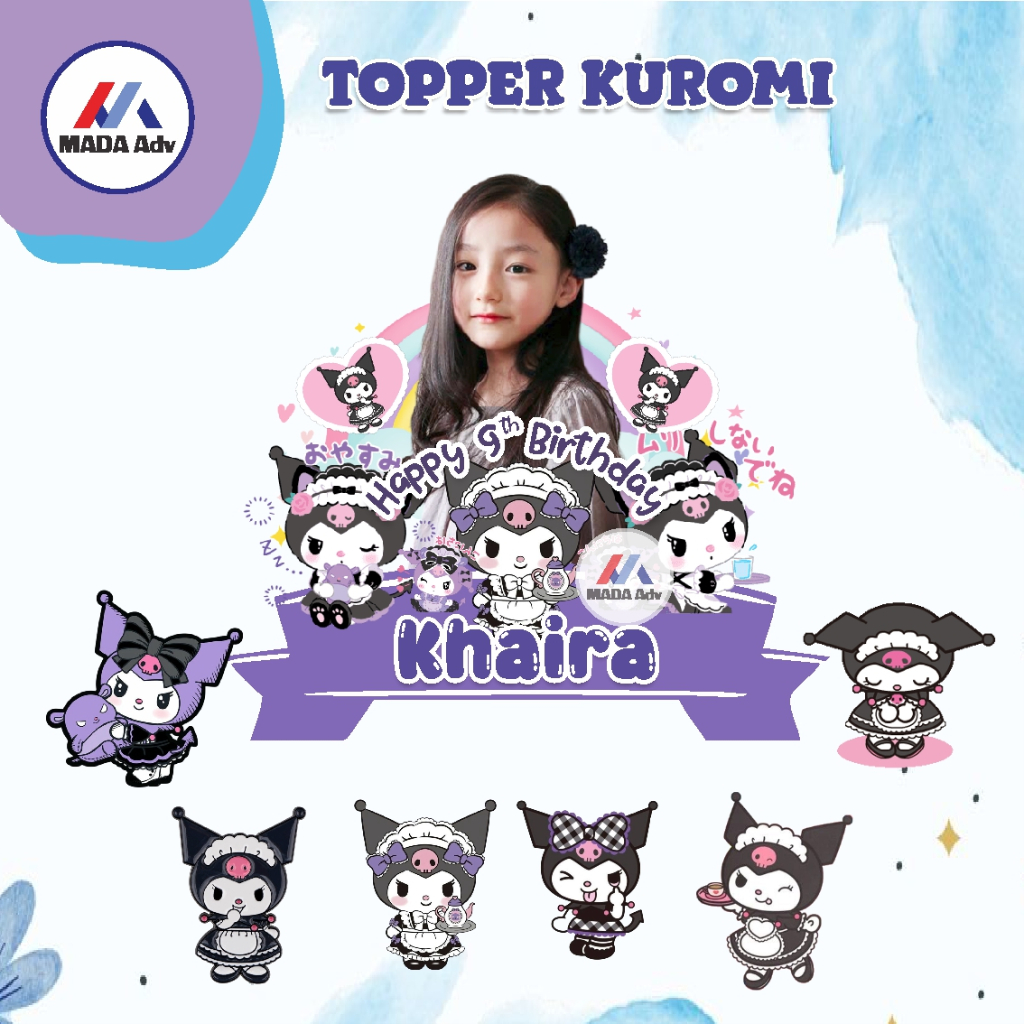 Jual Topper Kue Kuromi / Topper Kue Melody /Topper Kue Chinnamorol ...