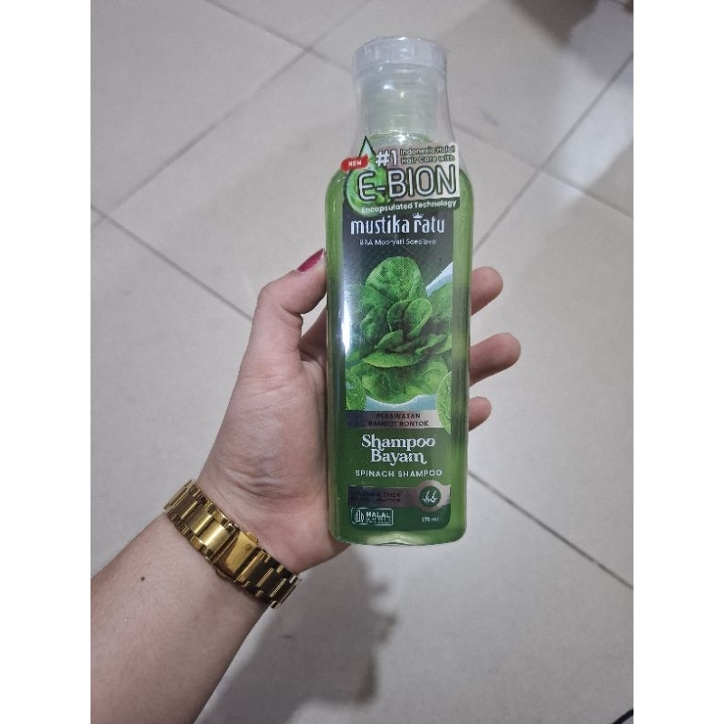Jual mustika ratu shampoo bayam 175ml KEMASAN BARU | Shopee Indonesia