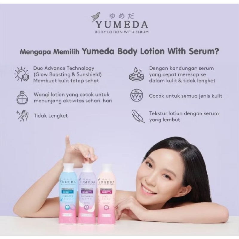 Jual Yumeda Body Lotion with Serum 180ml | Shopee Indonesia