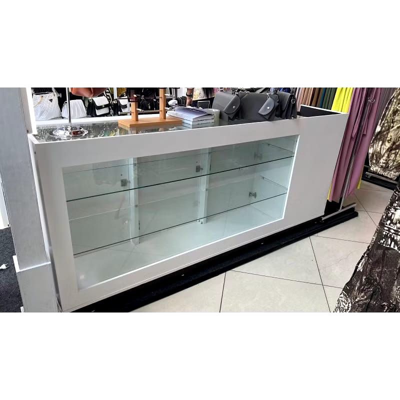 Jual etalase panjang 2 meter meja etalase counter meja display ...