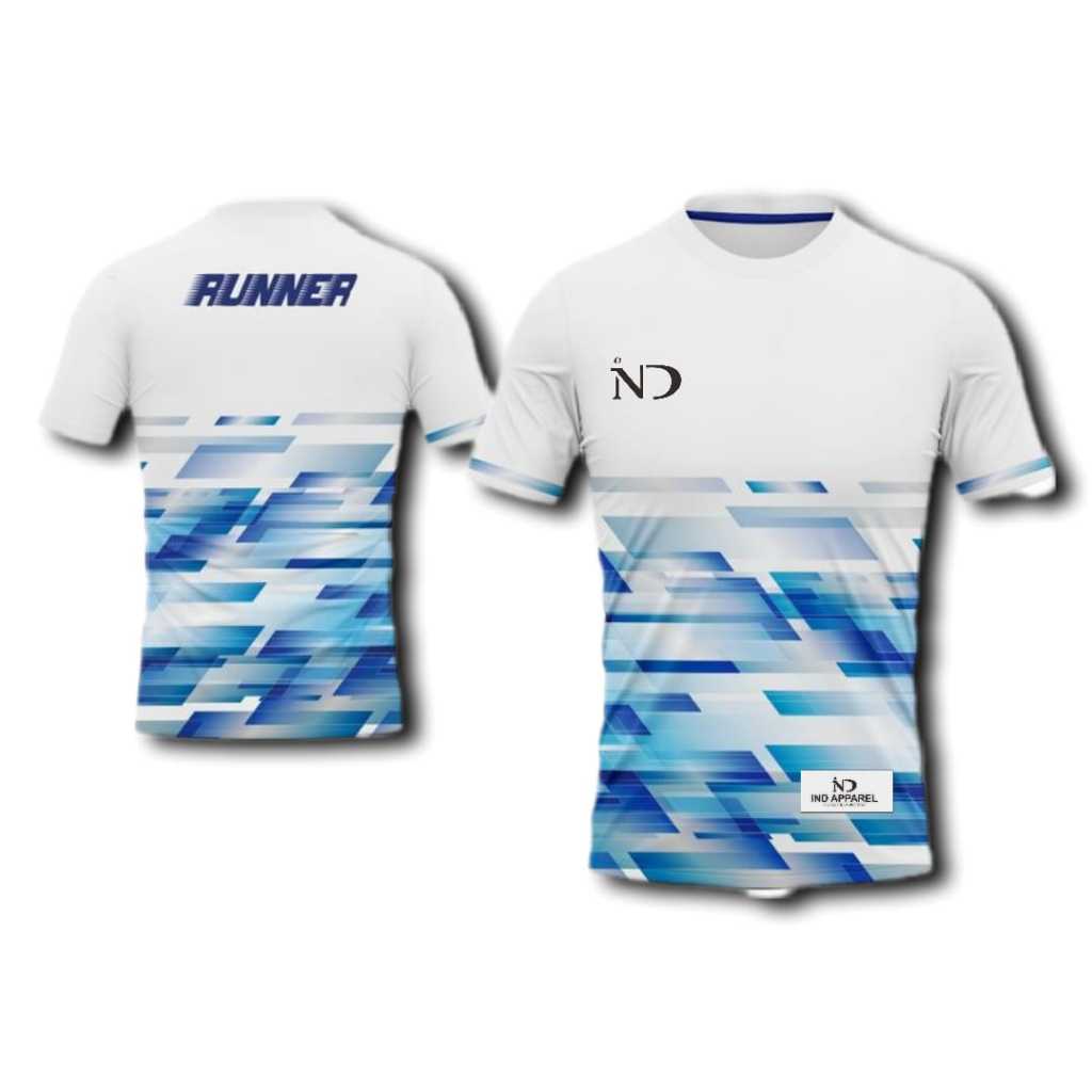 Jual Jersey Running Pria Wanita Lengan Pendek Custum Desain Baju Lari ...
