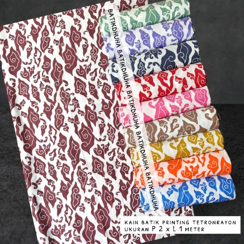 Jual kain batik mega mendung cirebonan TRR batik motif awan | Shopee ...