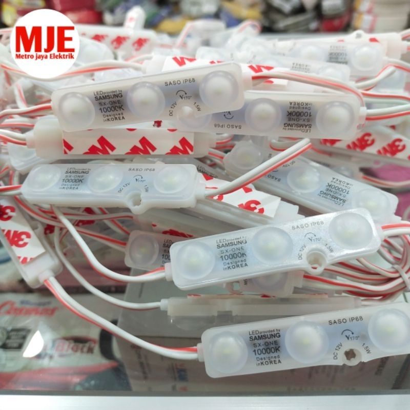 Jual LED Module SAMSUNG 3 Mata IP68 Doff 1,5W DC 12V Super Brightnest | Shopee Indonesia