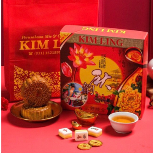 Jual KIM LING Mooncake KACANG HIJAU TELUR / kue bulan chung ciu pia ...