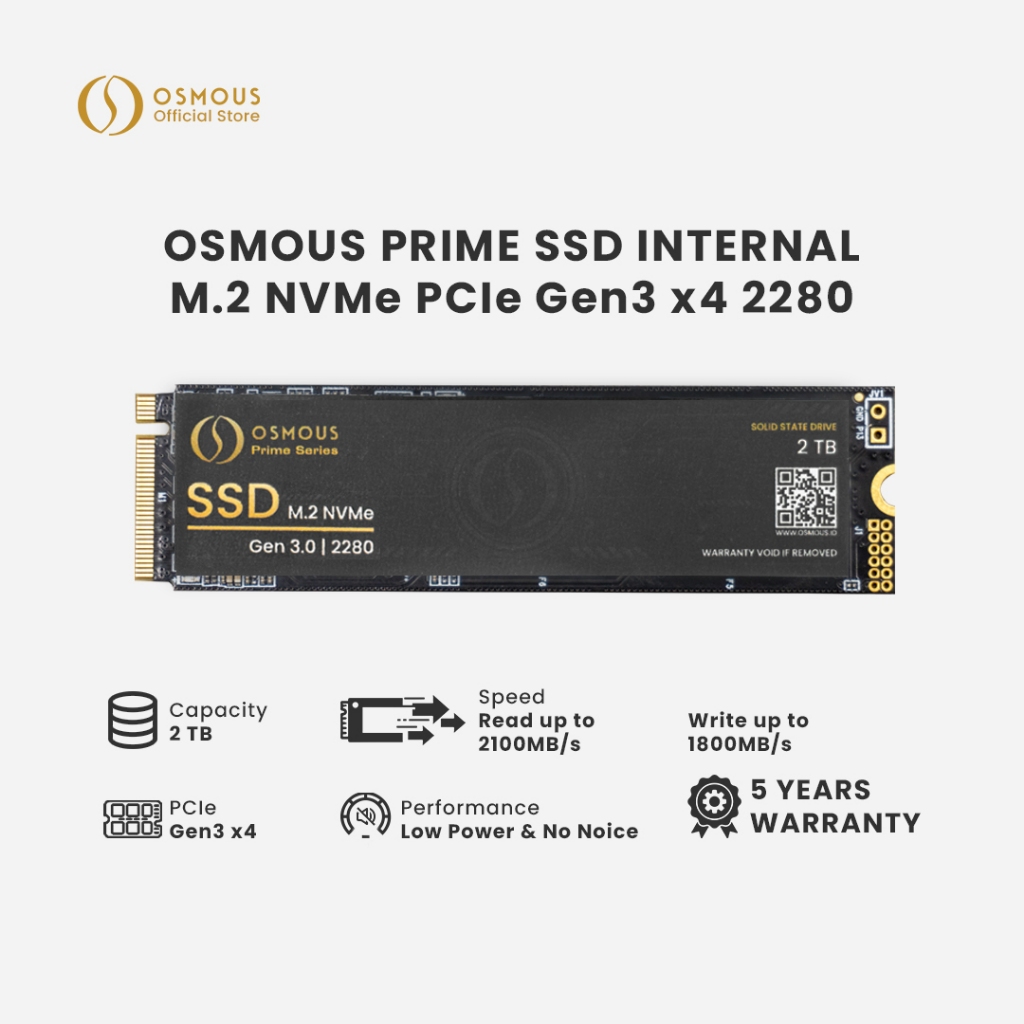 Jual Osmous Prime SSD Internal M2 NVMe 2TB PCIe Gen3 x4 2280 M.2 NVME ...