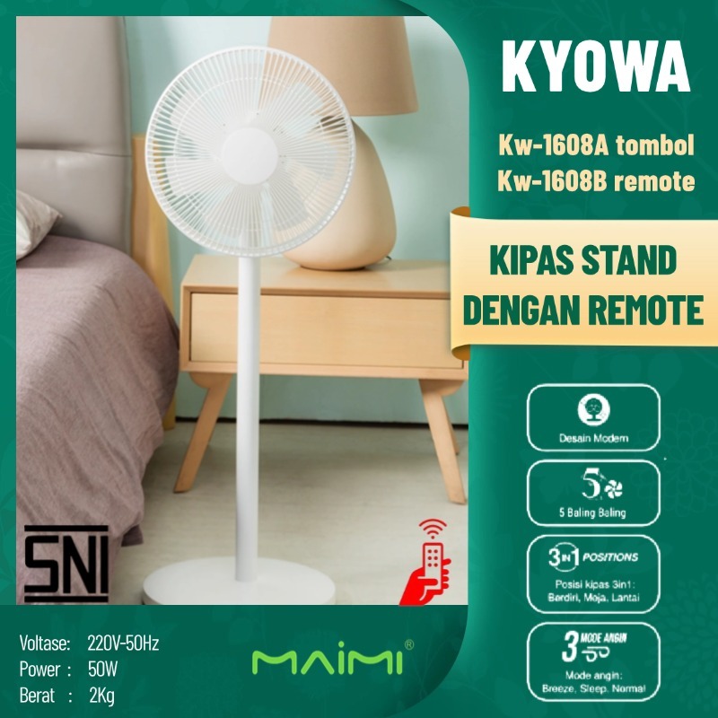Jual Kipas Angin Standing Kyowa KW-1608A/B / 5 Baling Baling / Kipas ...