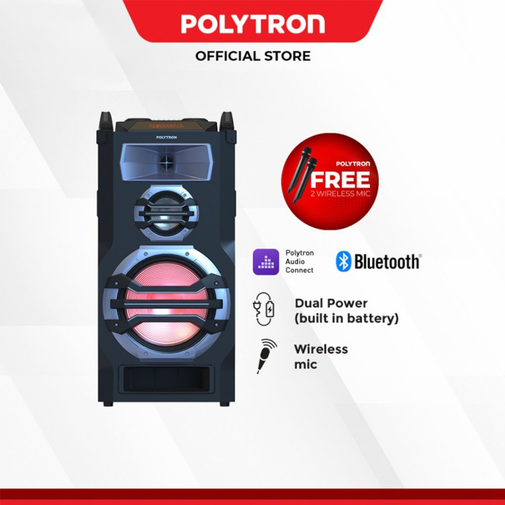 Jual Polytron PTS-12KF15 Speaker Portabel Audio USB Bluetooth + Radio ...
