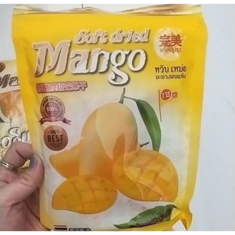 Jual Wan Mei Mango Soft Dried Manisan Mangga Kering Asli Original ...