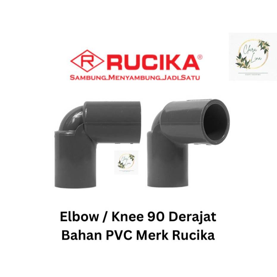 Jual Elbow / Knee 3" inch PVC Rucika AW 90 Derajat (HP) | Shopee Indonesia