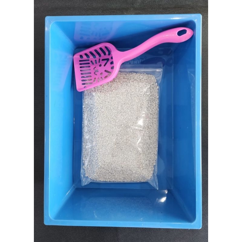 Jual Litter Box Kucing. Tempat Pup Kucing TEBAL 1set Litter Box UK L ...