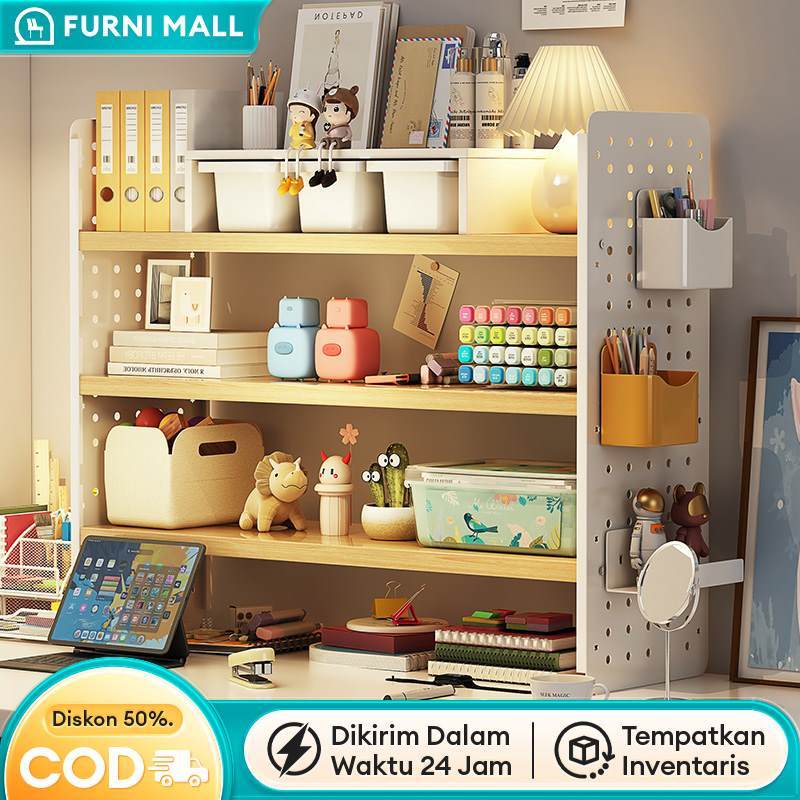 Jual Rak Buku Rak Buku Desktop Rak Stationery Storage Rak Serbaguna Rak ...