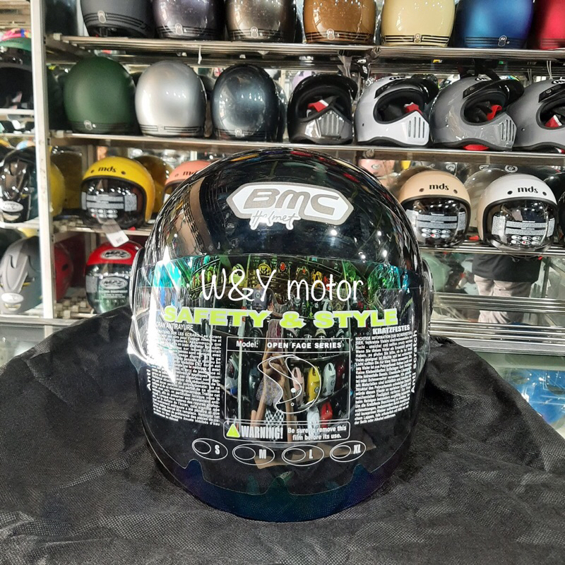 Jual Helm BMC Inova R Warna Black Glossy / Hitam Glossy - All Size ...